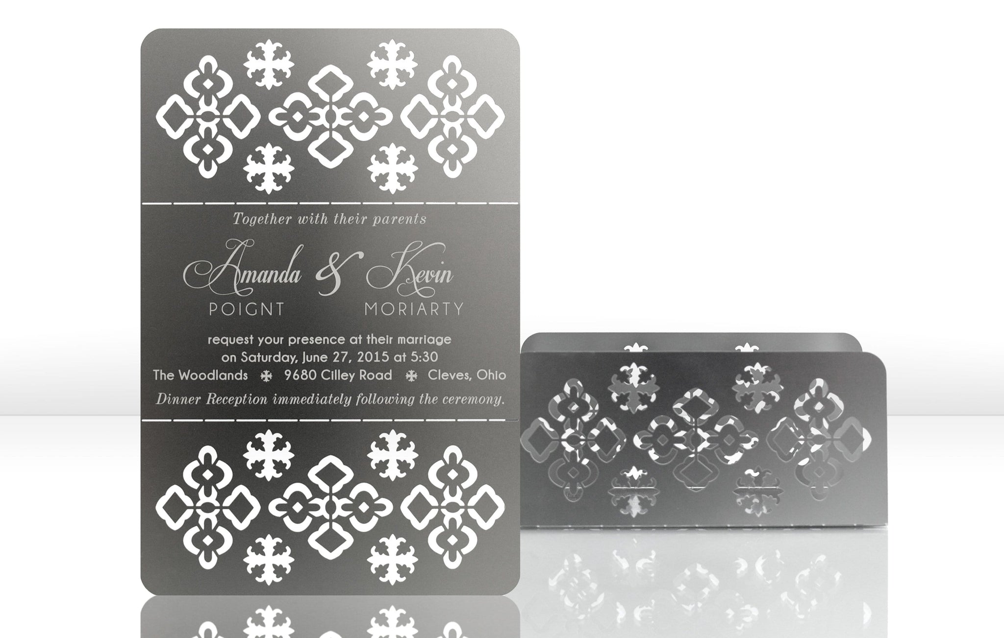 Ornate Metal Invitation